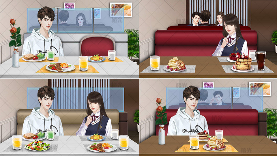 餐厅吃饭DIY详情 - 橙娘素材铺 - 橙光|66RPG