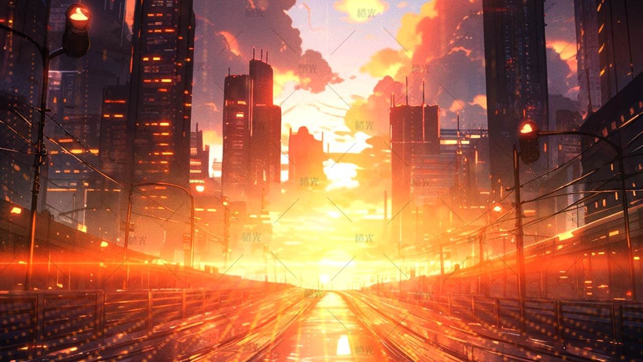 落日流光特效详情 - 橙娘素材铺 - 橙光|66RPG