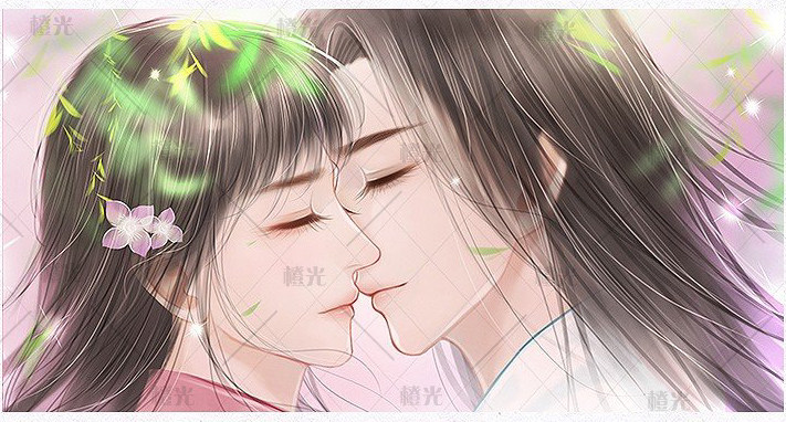 亲吻CG局部详情 - 橙娘素材铺 - 橙光|66RPG