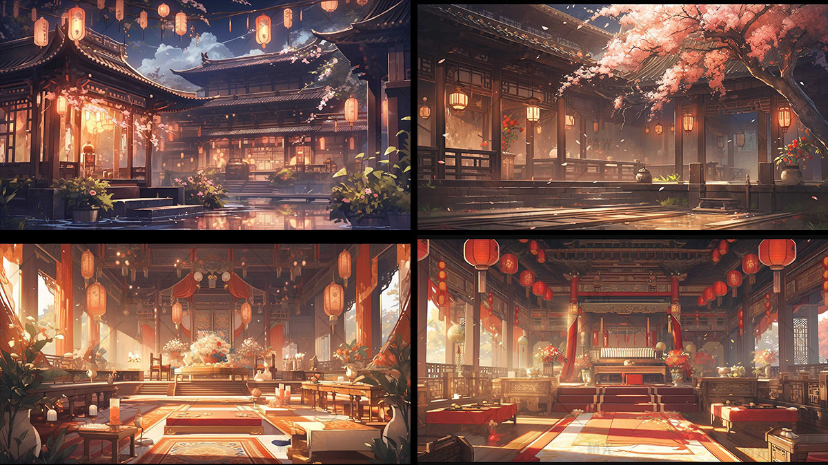 16张古风场景详情 - 橙娘素材铺 - 橙光|66RPG