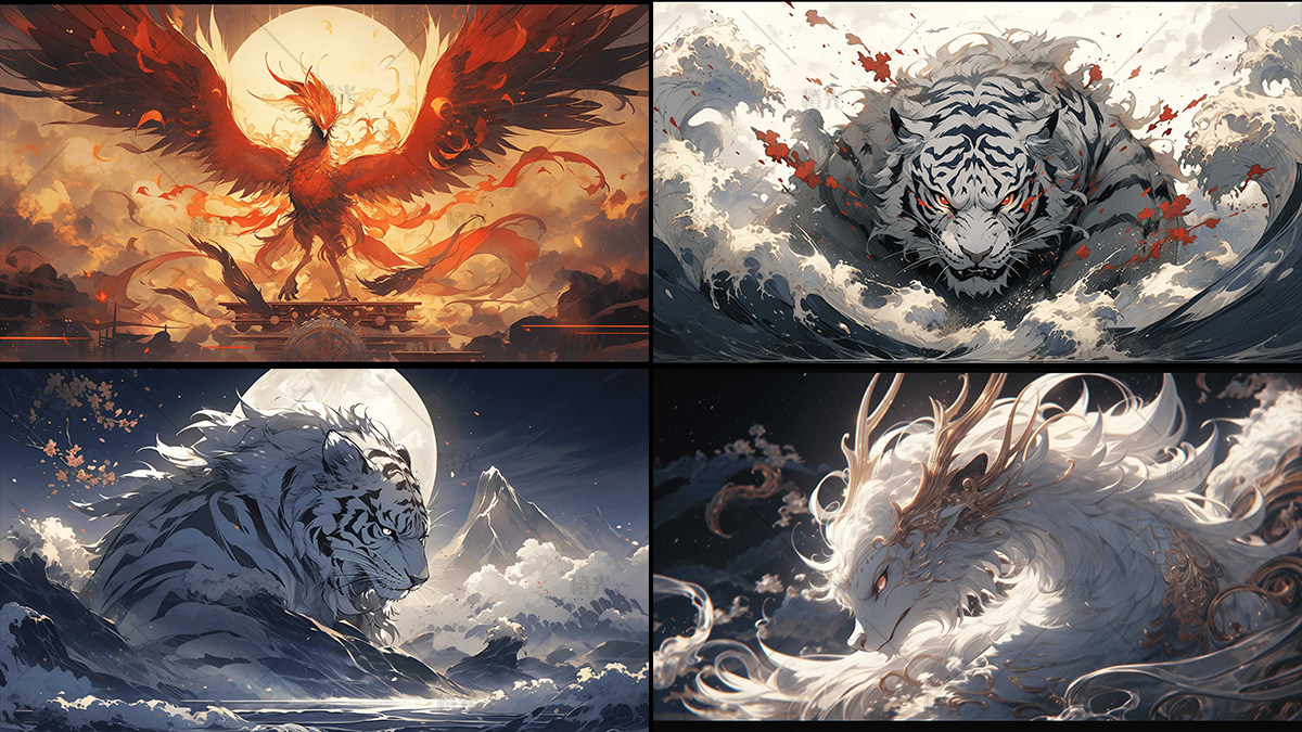 玄幻神兽16张详情 - 橙娘素材铺 - 橙光|66RPG