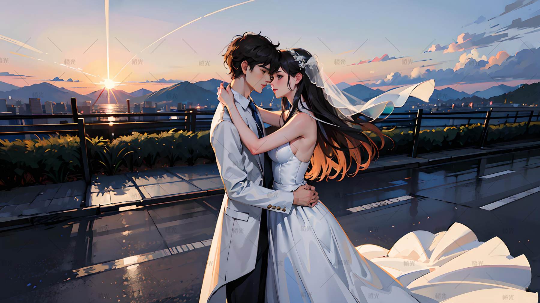 婚纱双人CG封详情 - 橙娘素材铺 - 橙光|66RPG