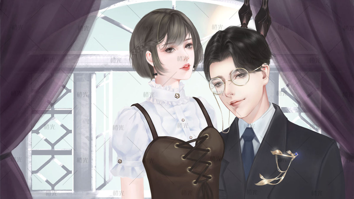 双人CG详情 - 橙娘素材铺 - 橙光|66RPG