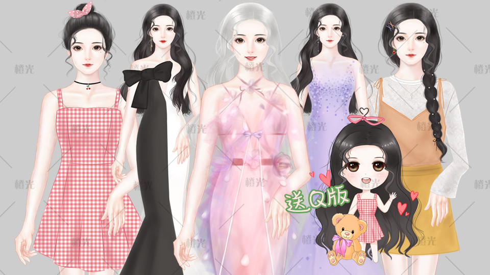 仙女雪芒送q版详情 - 橙娘素材铺 - 橙光|66RPG