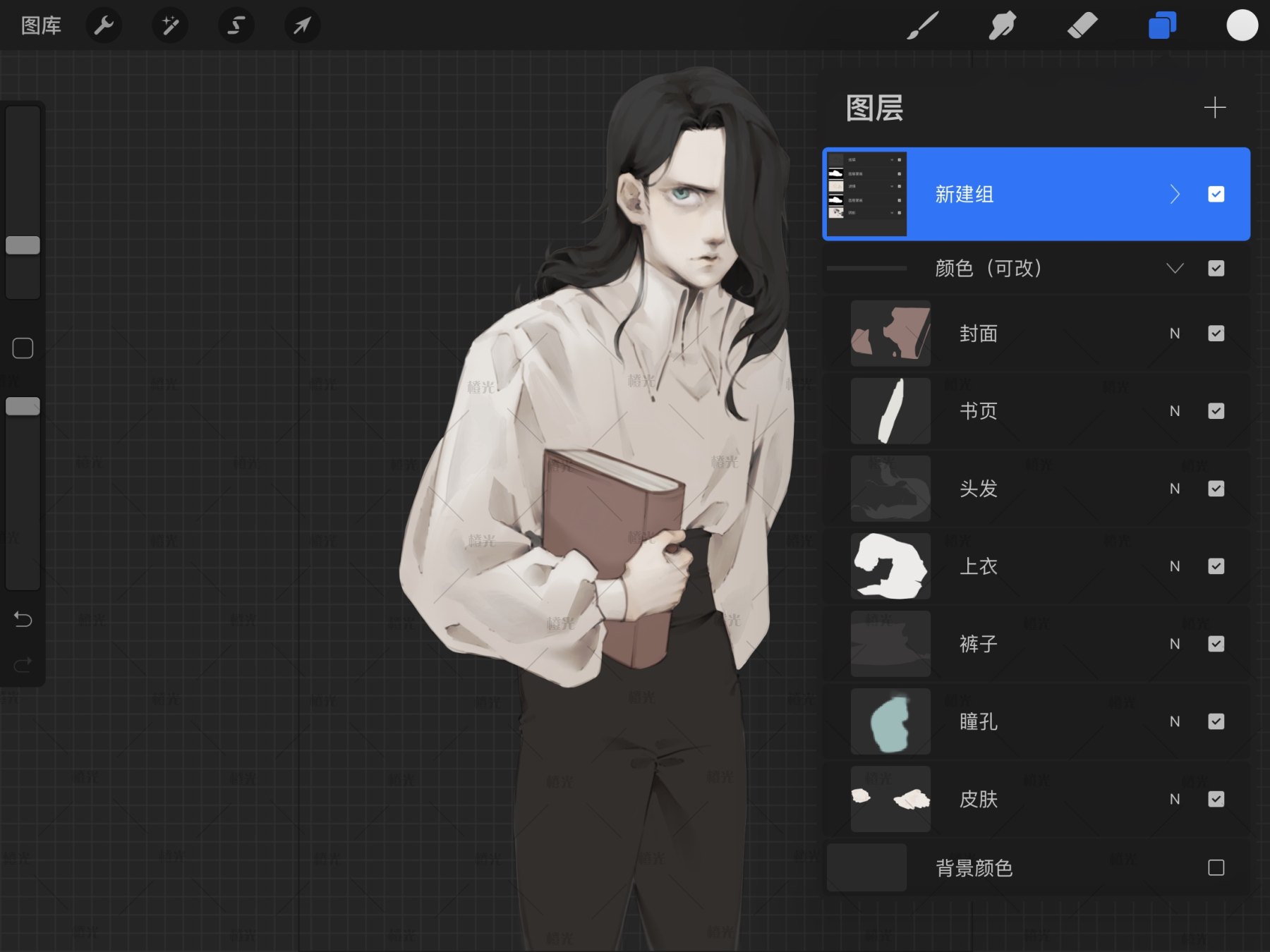 NPC阴郁少年详情 - 橙娘素材铺 - 橙光|66RPG