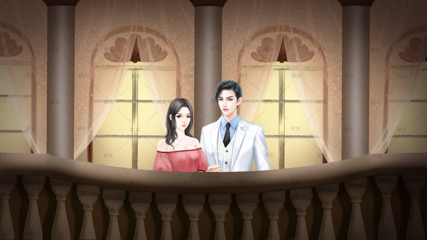 酒会阳台详情 - 橙娘素材铺 - 橙光|66RPG