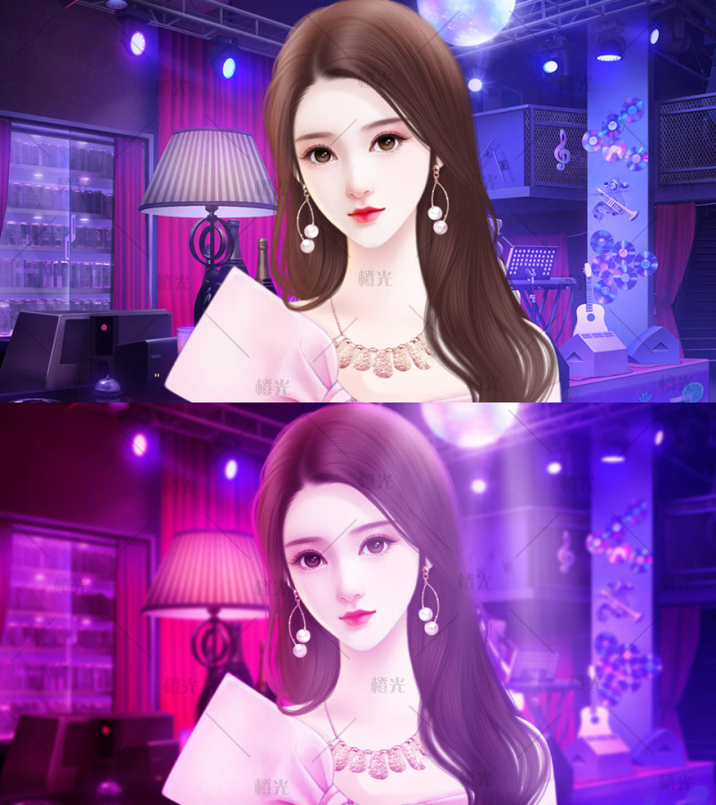 酒吧打光详情 - 橙娘素材铺 - 橙光|66RPG