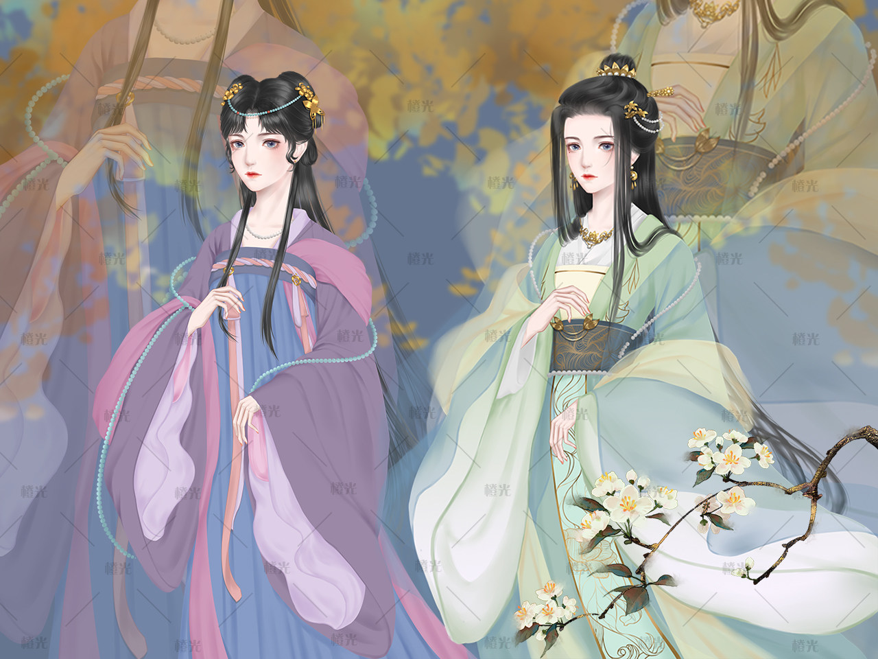 古风女npc详情 - 橙娘素材铺 - 橙光|66RPG