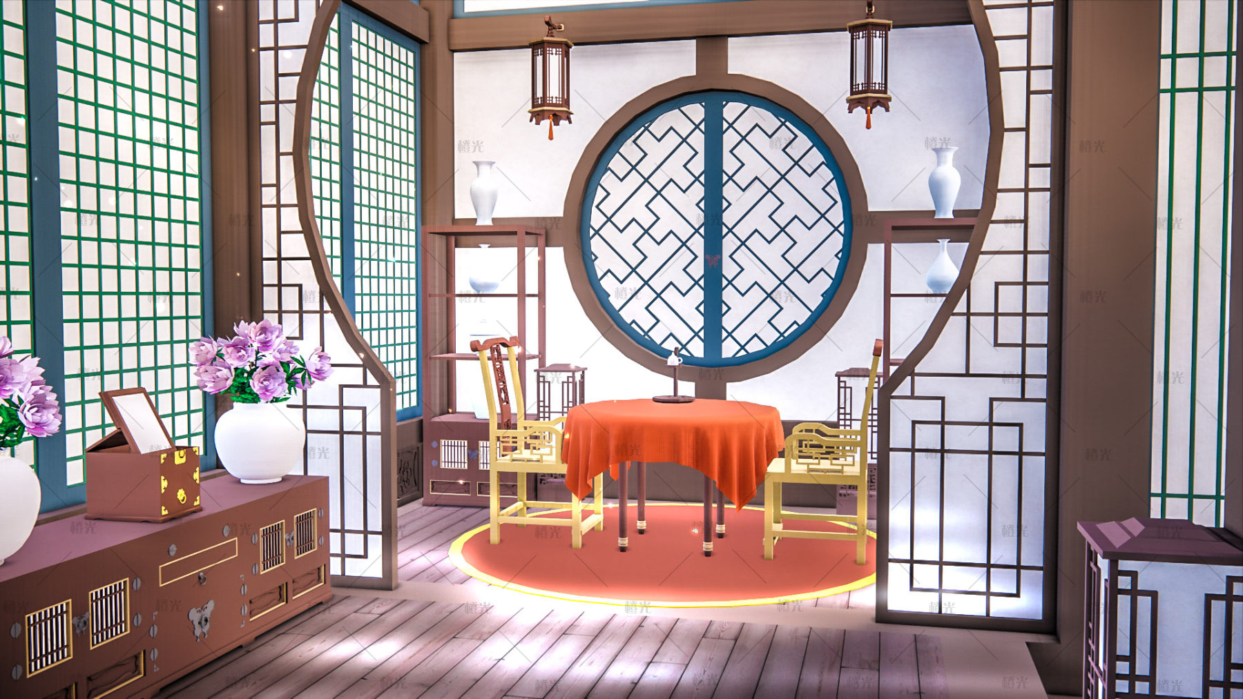 古风茶室详情 - 橙娘素材铺 - 橙光|66RPG