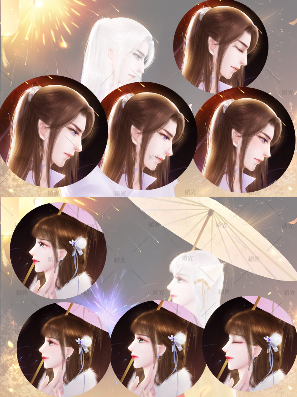 古风双人CG详情 - 橙娘素材铺 - 橙光|66RPG