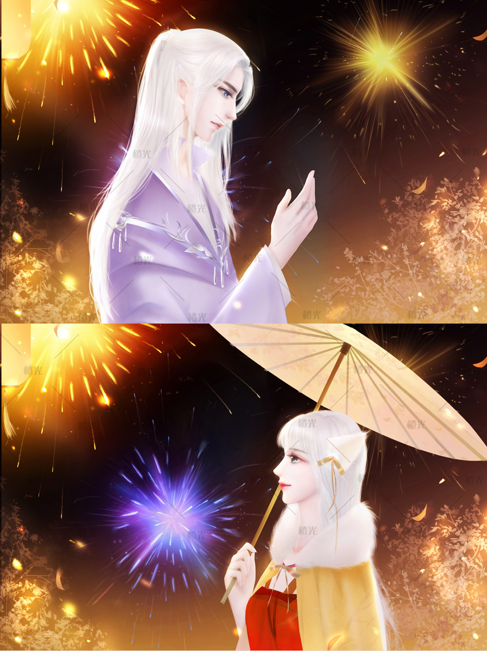 古风双人CG详情 - 橙娘素材铺 - 橙光|66RPG