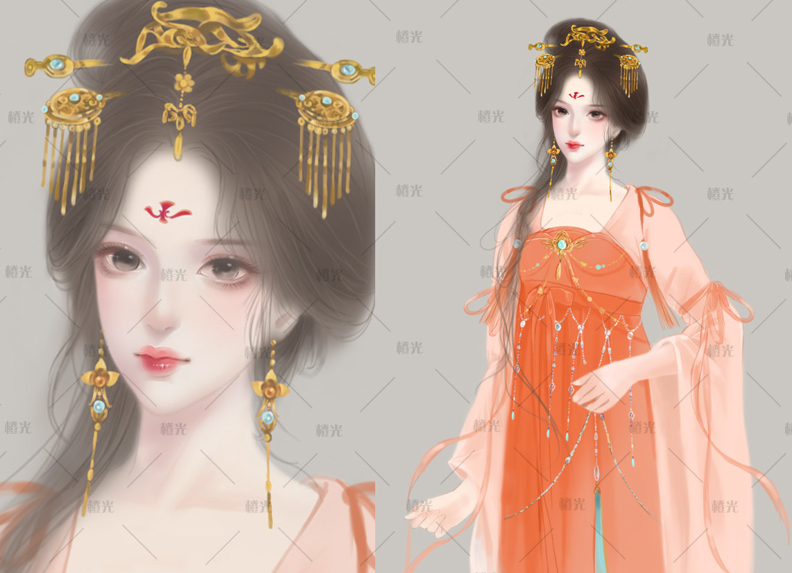 古风女06详情 - 橙娘素材铺 - 橙光|66RPG