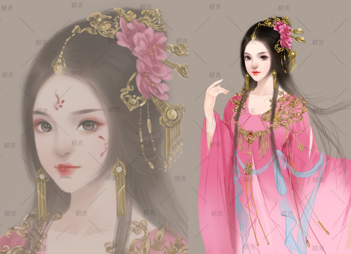 古风女01详情 - 橙娘素材铺 - 橙光|66RPG