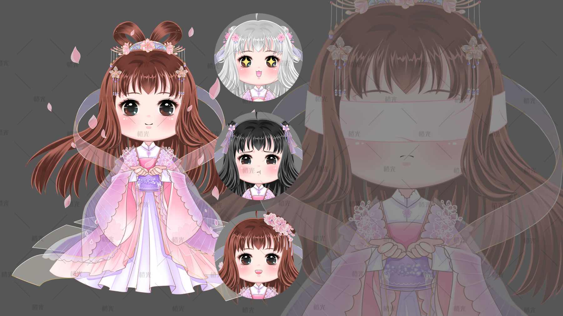 Q版桃花小仙女详情 - 橙娘素材铺 - 橙光|66RPG